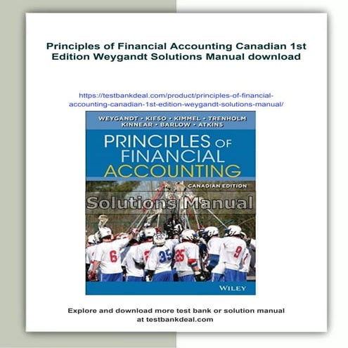 Principles of Financial Accounting Canadian 1st Edition Weygandt ...