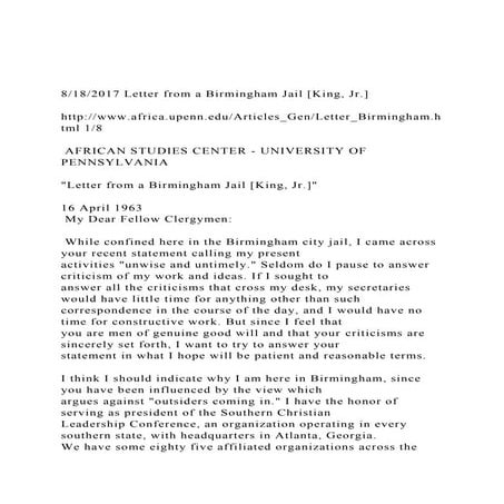 8182017 Letter from a Birmingham Jail [King, Jr.]http.docx