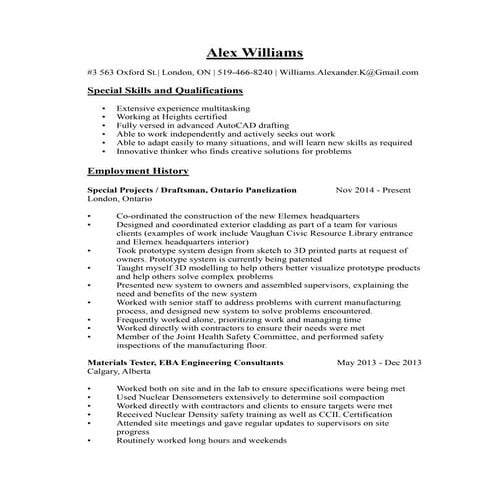 Alex Williams Resume | PDF