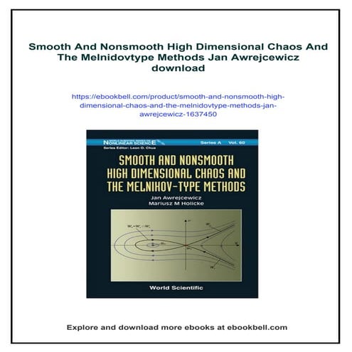 Smooth And Nonsmooth High Dimensional Chaos And The Melnidovtype ...