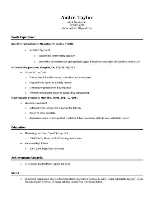 ndragoone resume | PDF