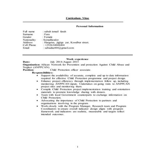 Godwin's cv | DOCX