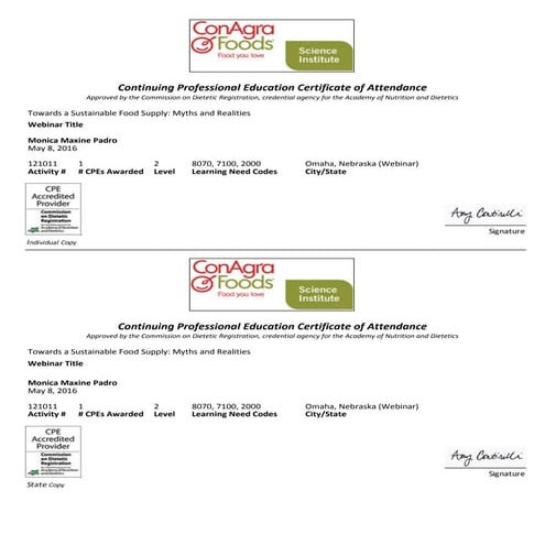 Extension Online Certificate - Understanding the Dates on Food Labels | PDF