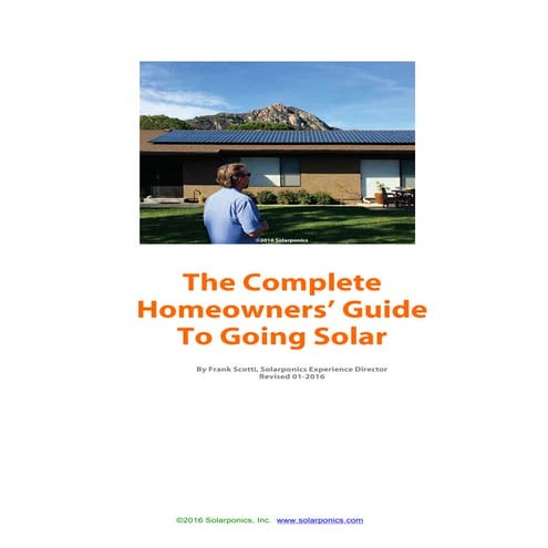 Solar Panels for Homeowners A Complete Guide | PPTX