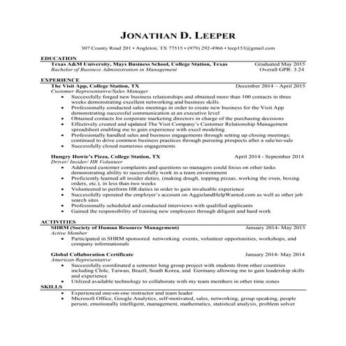 Benjamin nave resume (1) | DOCX