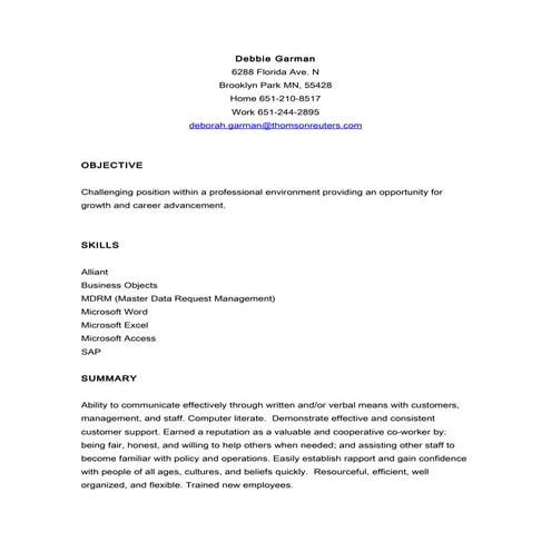 geraldine jones new resume from | DOC