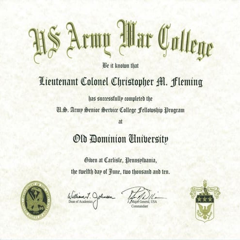 War College Diploma | PDF