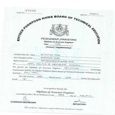IMAD_Diploma Certificate | PDF