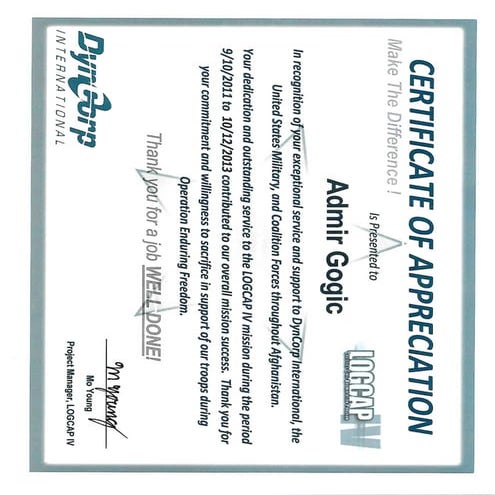 Certificate of Appreciation Dyn | PDF