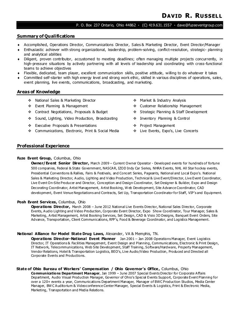 Dave Russell Resume 012015