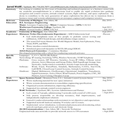 Resume Sept2016 | PDF