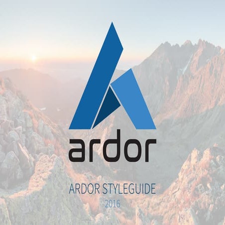 Ardor_style_guide_v4 | PPT