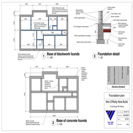 Assignment 2 - Sheet - B10 - Foundation plan | PDF