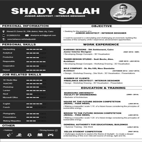 Shady Salah CV&Portfolio | PDF