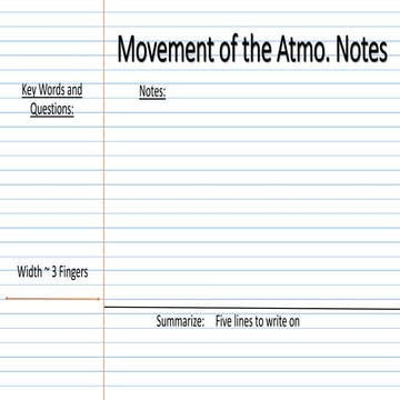 Movement of the Atmosphere Notes | PPTX