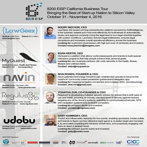 8200 EISP 2016 Tour Portfolio | PDF