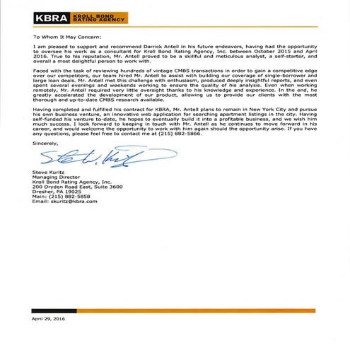 Dante Letter of Recommendation from SKuritz (final) | PDF