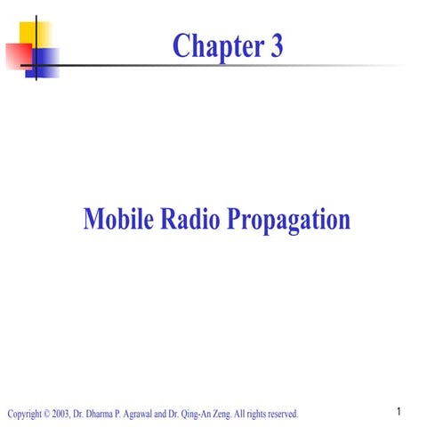 Mobile Radio Propagation Loss And Calculations Ppt