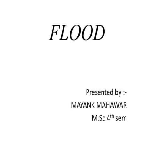 flood | PPT