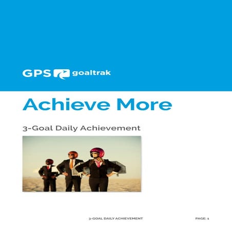 3 Goal Daily Achievement | PDF