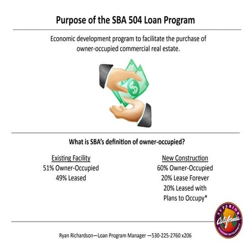 4 Uses of SBA 504 Loan Program | PPT