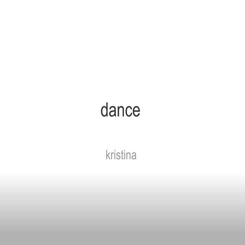 dance | PPT