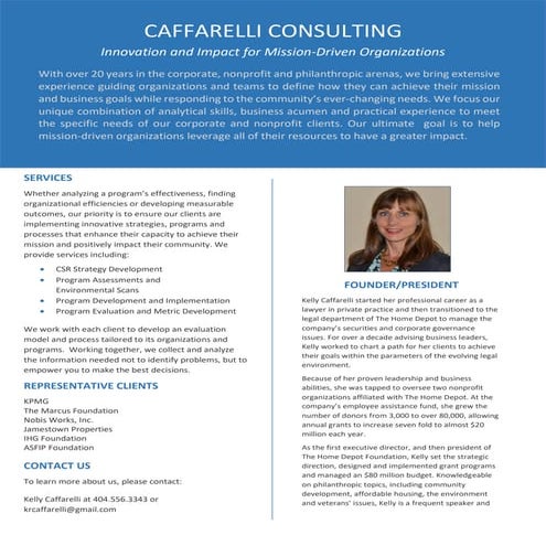 Caffarelli Consulting2017 | PDF | Non-Profit Organizations | Industries