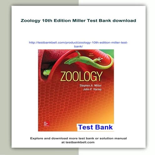 Download full ebook of Zoology 10th Edition Miller Test Bank instant ...