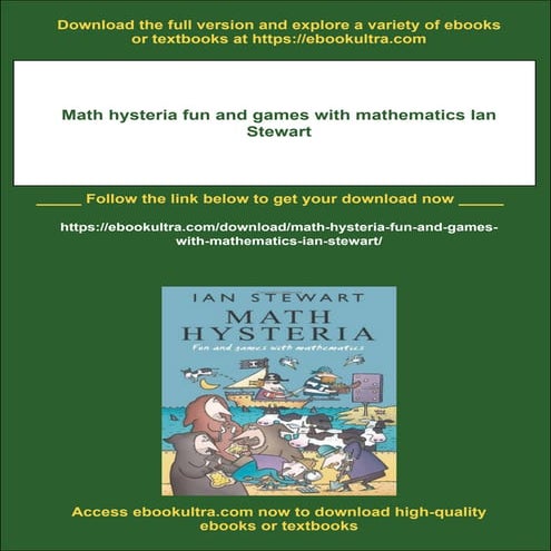 Math hysteria fun and games with mathematics Ian Stewart | PDF