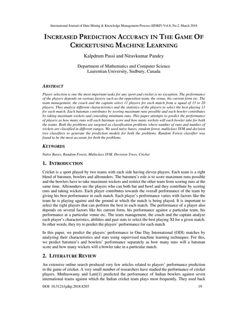 Cricket Prediction Using ML and Data Analytics.pptx
