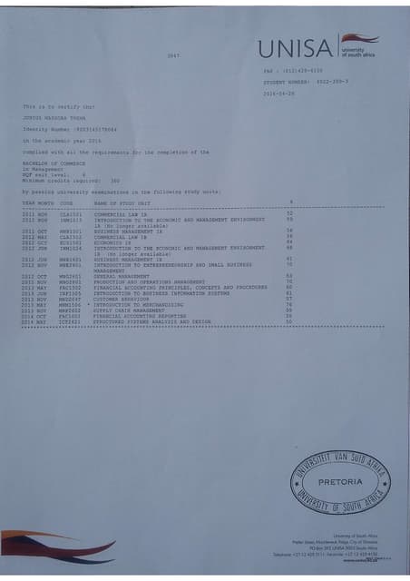 GCE A Level Certificate | PDF