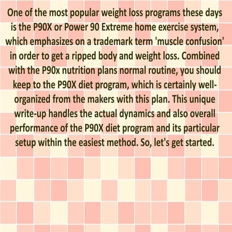 P90X Diet Plan | PPTX