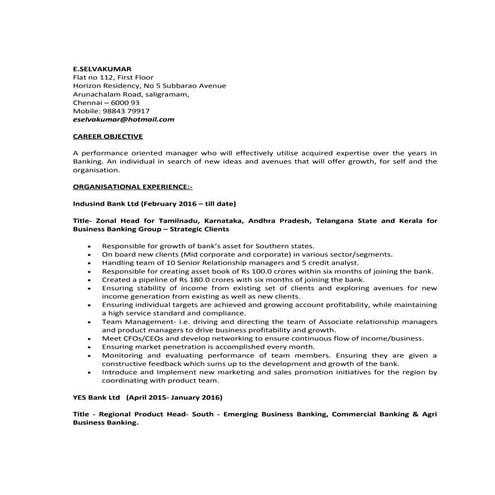 Final CV revised Selvakumar | PDF