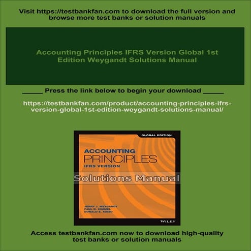Accounting Principles IFRS Version Global 1st Edition Weygandt ...