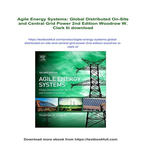 Agile Energy Systems: Global Distributed On-Site and Central Grid Power ...