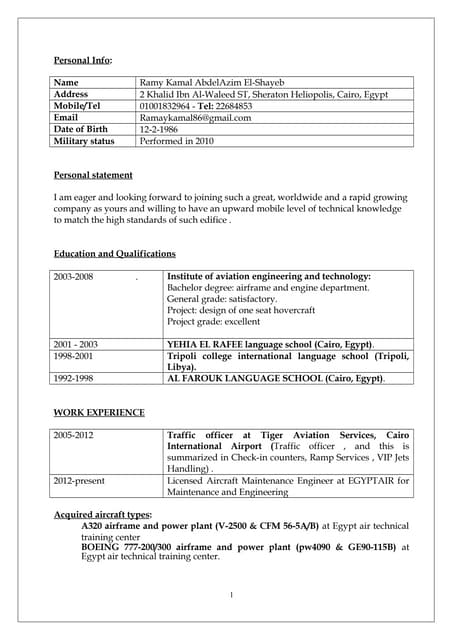 Maged cv(2) | DOCX