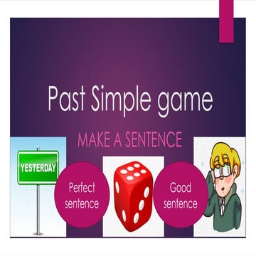 past simple presentation english class A1 | PPTX