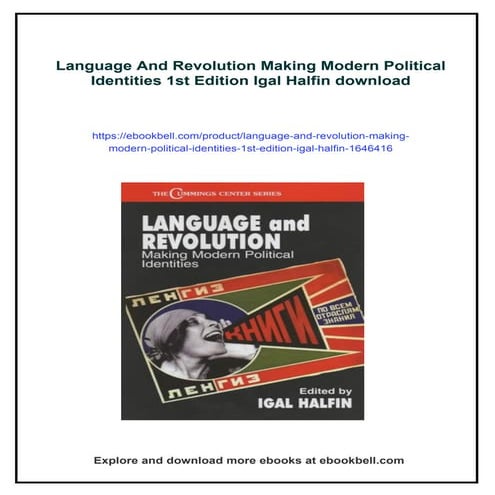 Language And Revolution Making Modern Political Identities 1st Edition ...