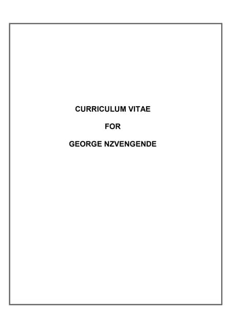 Cyrus Mwangi CV | PDF