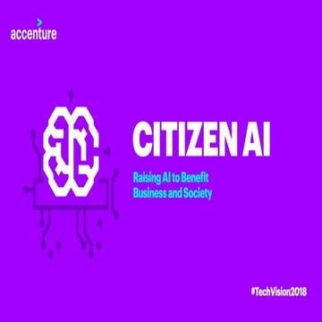 Citizen AI: AI for Good - Tech Vision 2018 | PDF | Artificial ...