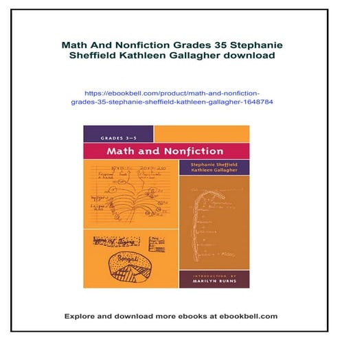 Math And Nonfiction Grades 35 Stephanie Sheffield Kathleen Gallagher | PDF