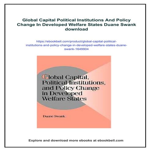Global Capital Political Institutions And Policy Change In Developed ...