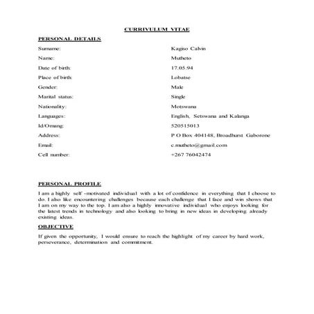 Lesego_cv 1014 | DOCX