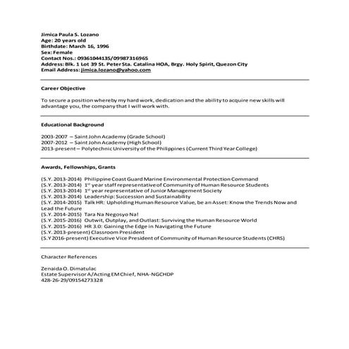 RESUME | PDF