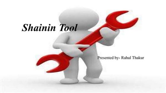 Shainin techniques | PPTX | Science