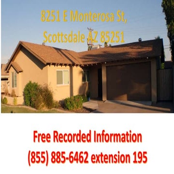 8251 E Monterosa St, Scottsdale, AZ 85251 | PPT