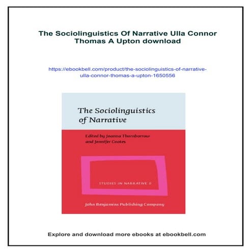 Narrative structure analysis labov's approach | PPTX