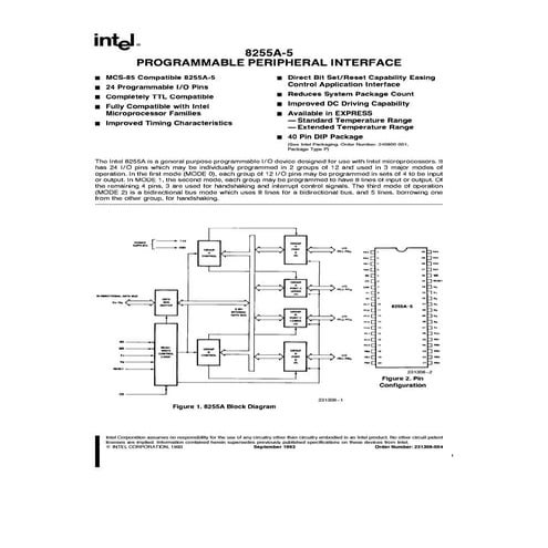 8255 datasheet, programmable peripheral interface | PDF