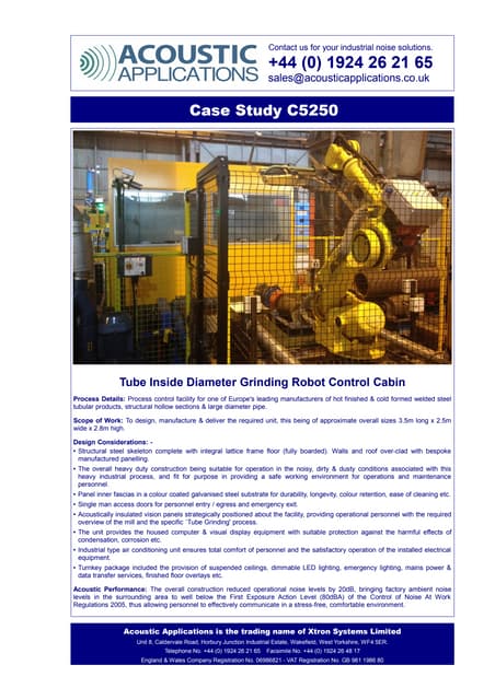 C4905 Case Study - Welding Control Pulpit | PDF