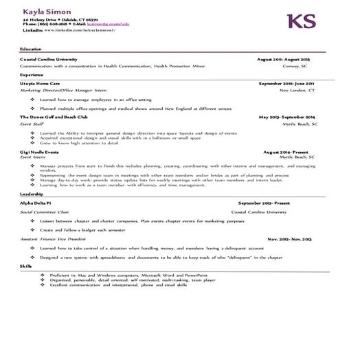 Accounting Resume 1 | DOCX